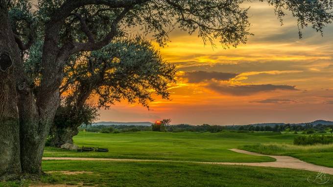 Sunset on the golf course - ViewBug.com